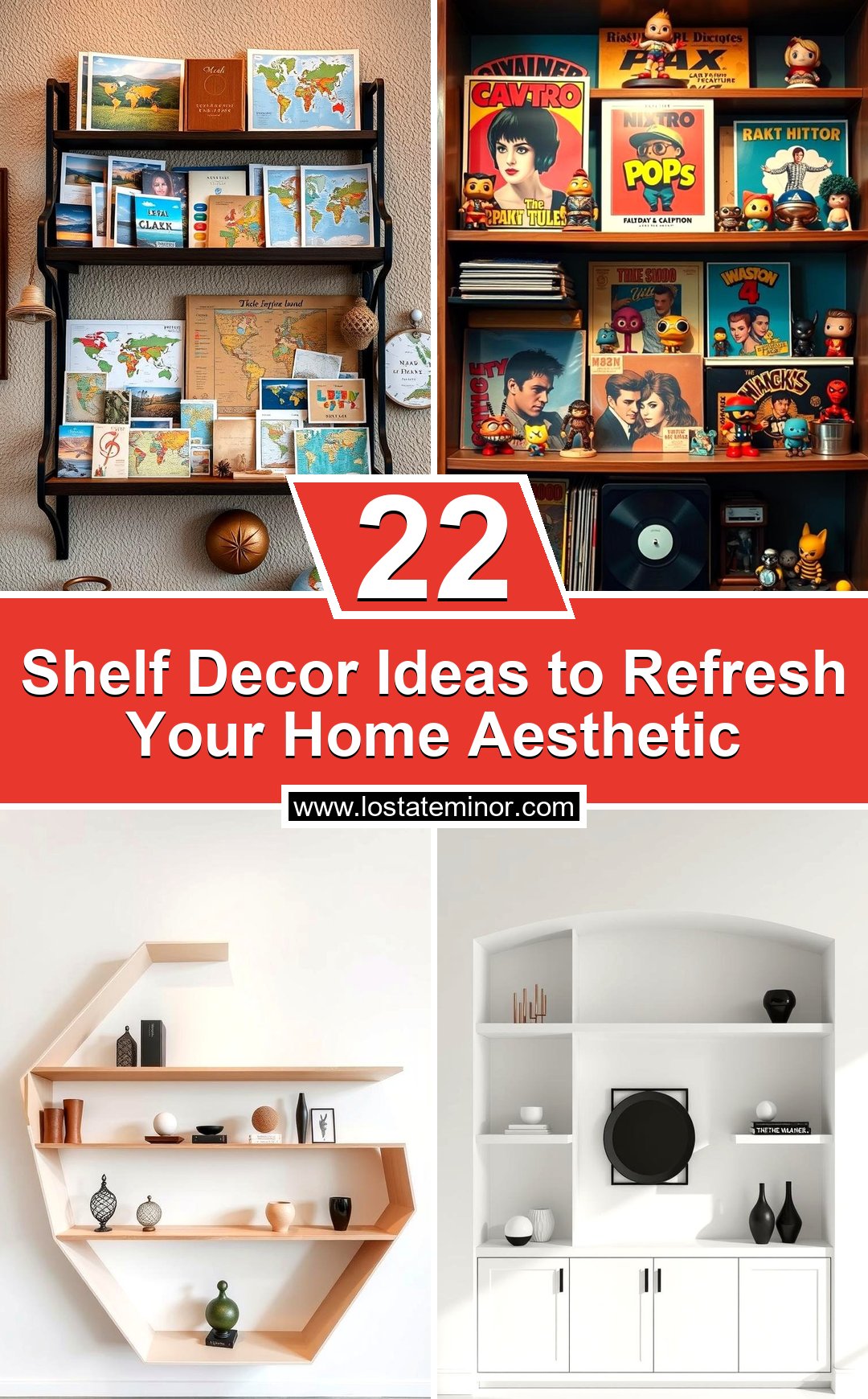 22 Shelf Decor Ideas to Refresh Your Home Aesthetic - Lost At E Minor