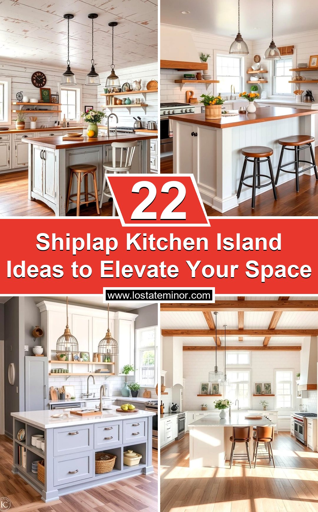 22 Shiplap Kitchen Island Ideas to Elevate Your Space - Lost At E Minor