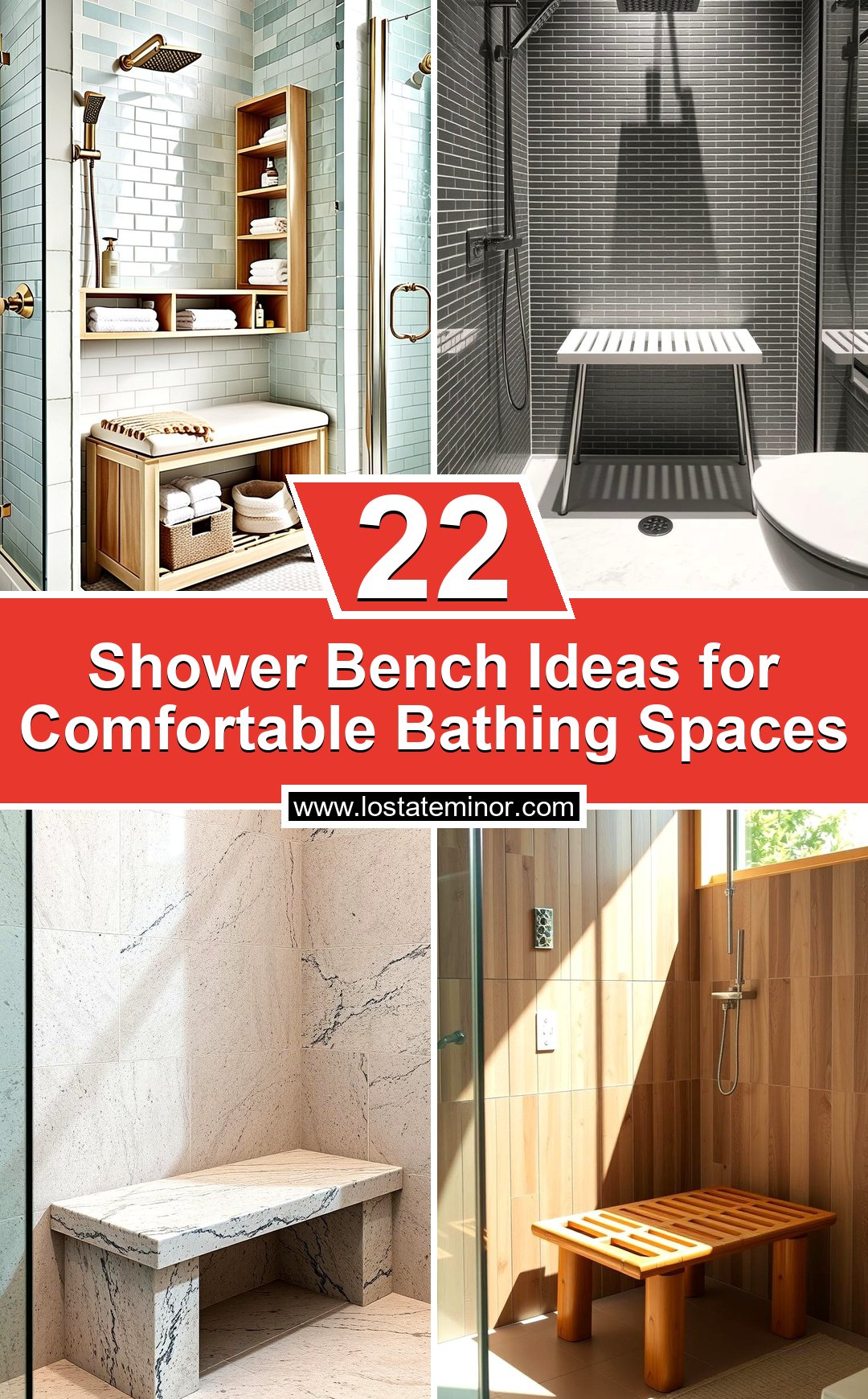 22 Shower Bench Ideas for Comfortable Bathing Spaces - Lost At E Minor