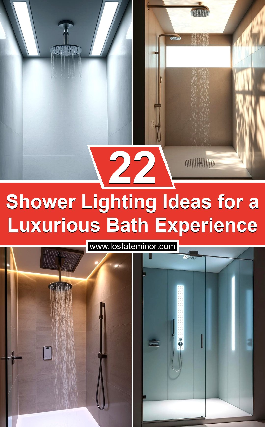 22 Shower Lighting Ideas for a Luxurious Bath Experience - Lost At E Minor