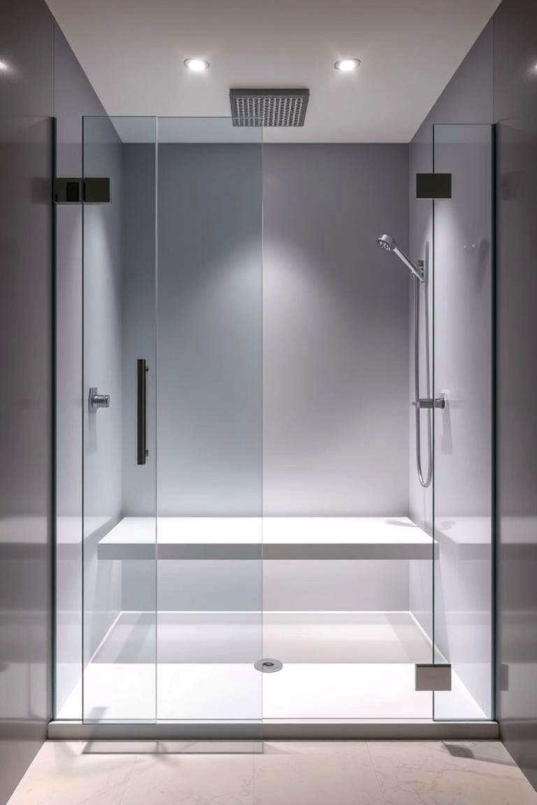 22 Functional Walk-In Shower Ideas With Bench Seating - Lost At E Minor