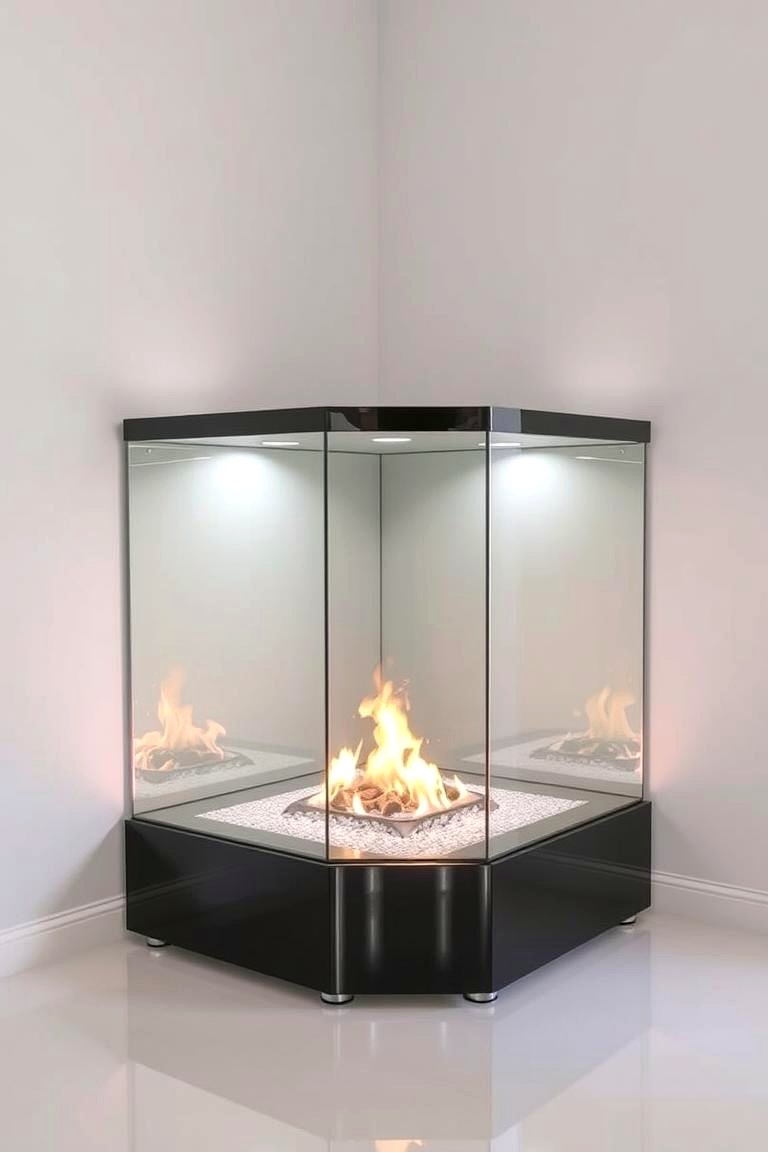 22 Modern Corner Gas Fireplace Ideas for Energy-Efficient Homes - Lost ...