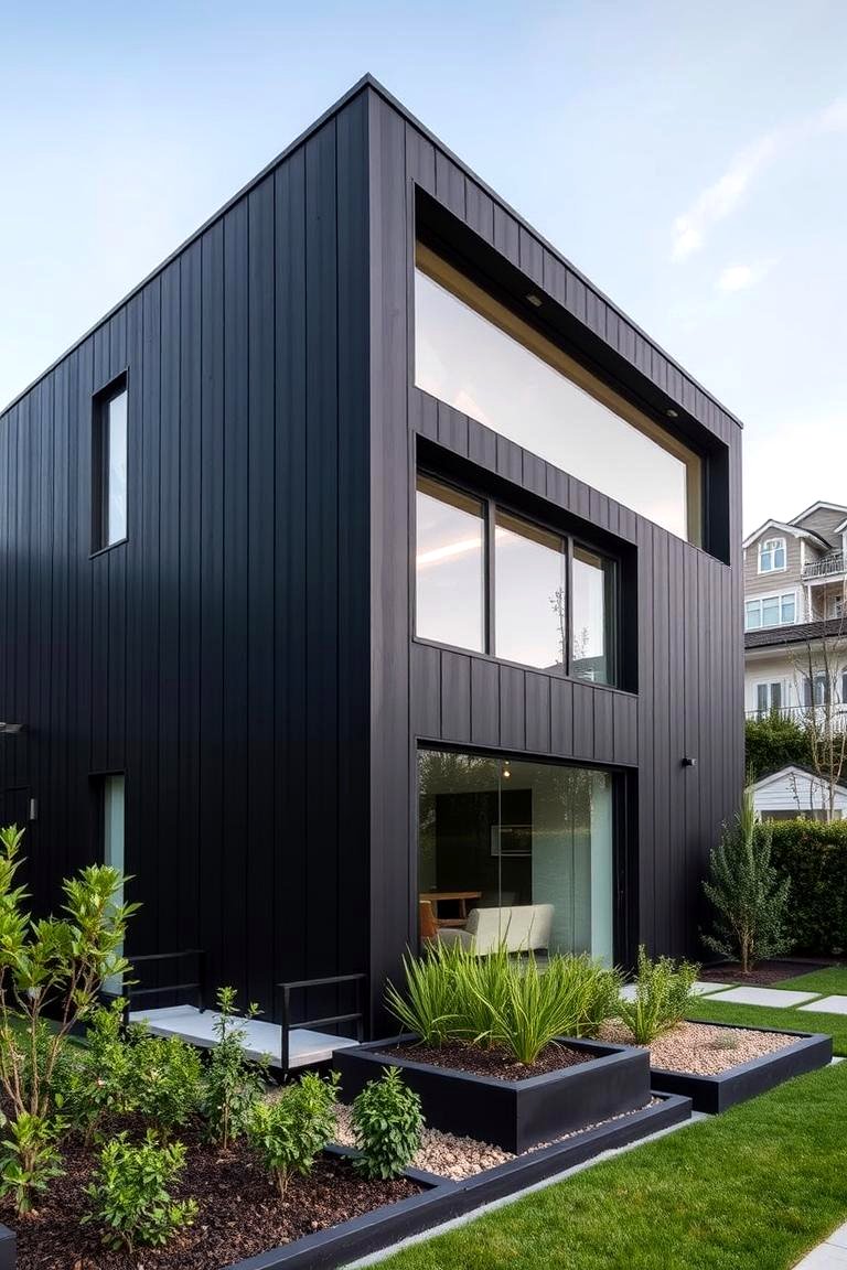 22 Black Siding House Exterior Ideas for Bold Modern Facades - Lost At ...