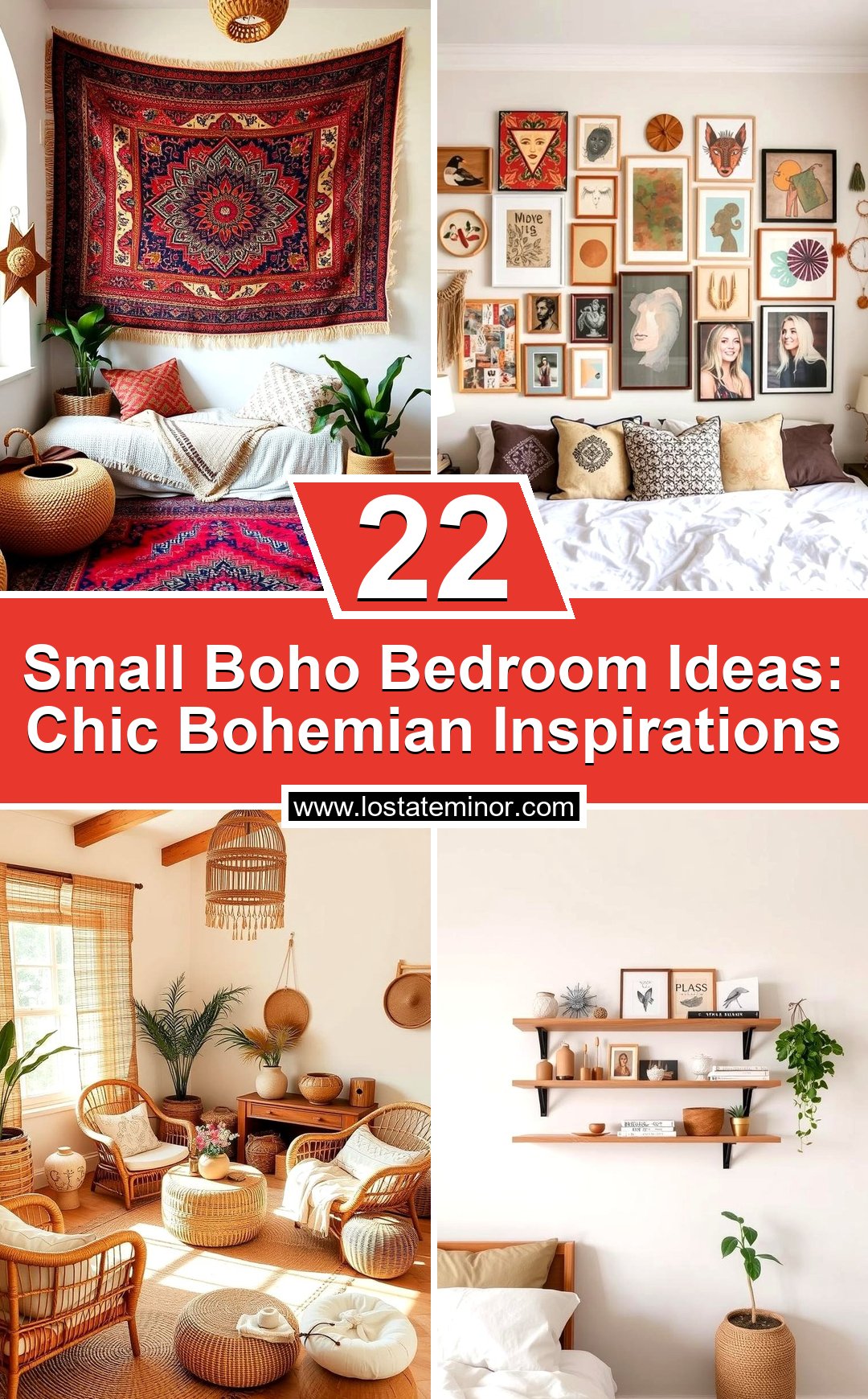 22 Small Boho Bedroom Ideas: Chic Bohemian Inspirations - Lost At E Minor