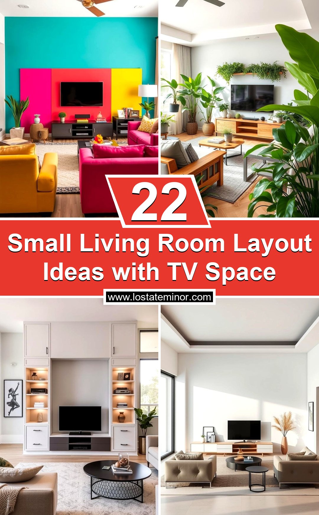22 Small Living Room Layout Ideas with TV Space - Lost At E Minor