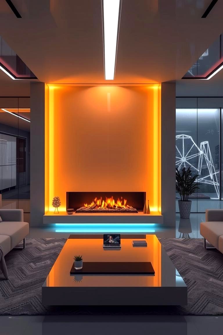 22 Warm Fireplace Lighting Ideas for a Cozy Ambiance - Lost At E Minor