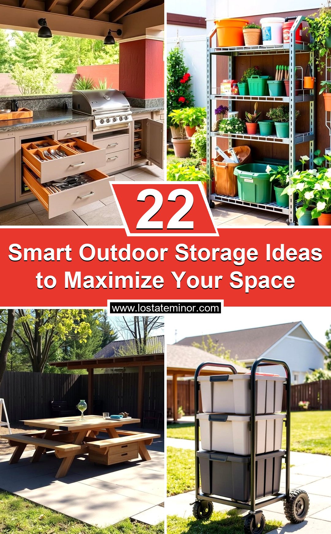 22 Smart Outdoor Storage Ideas to Maximize Your Space - Lost At E Minor