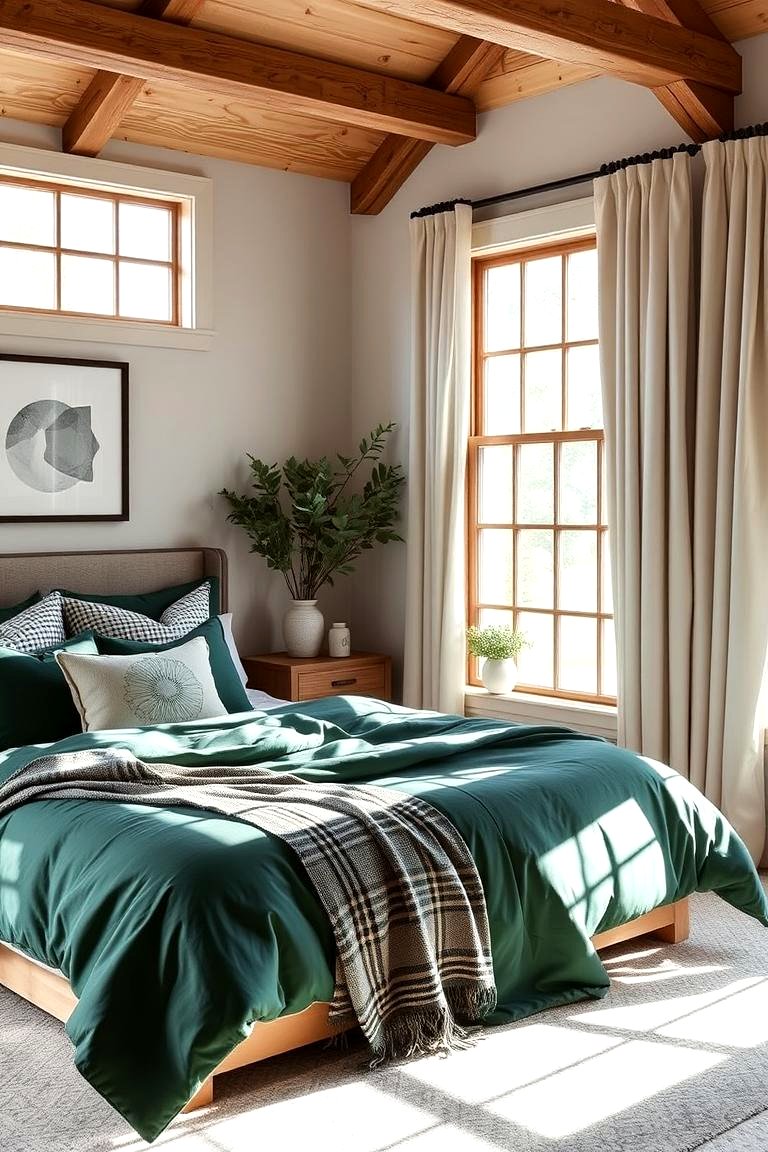 22 Emerald Green Bedroom Ideas for Serene Sleep Retreats - Lost At E Minor