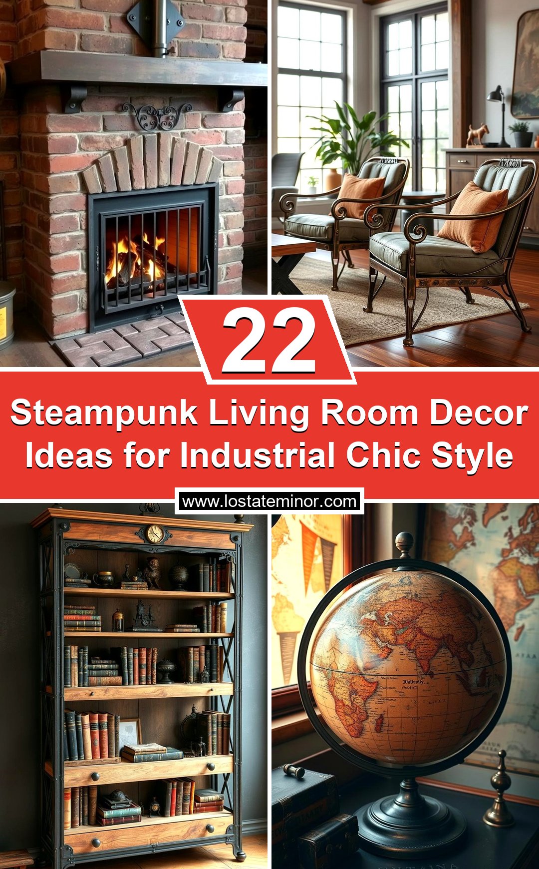22 Steampunk Living Room Decor Ideas for Industrial Chic Style - Lost ...