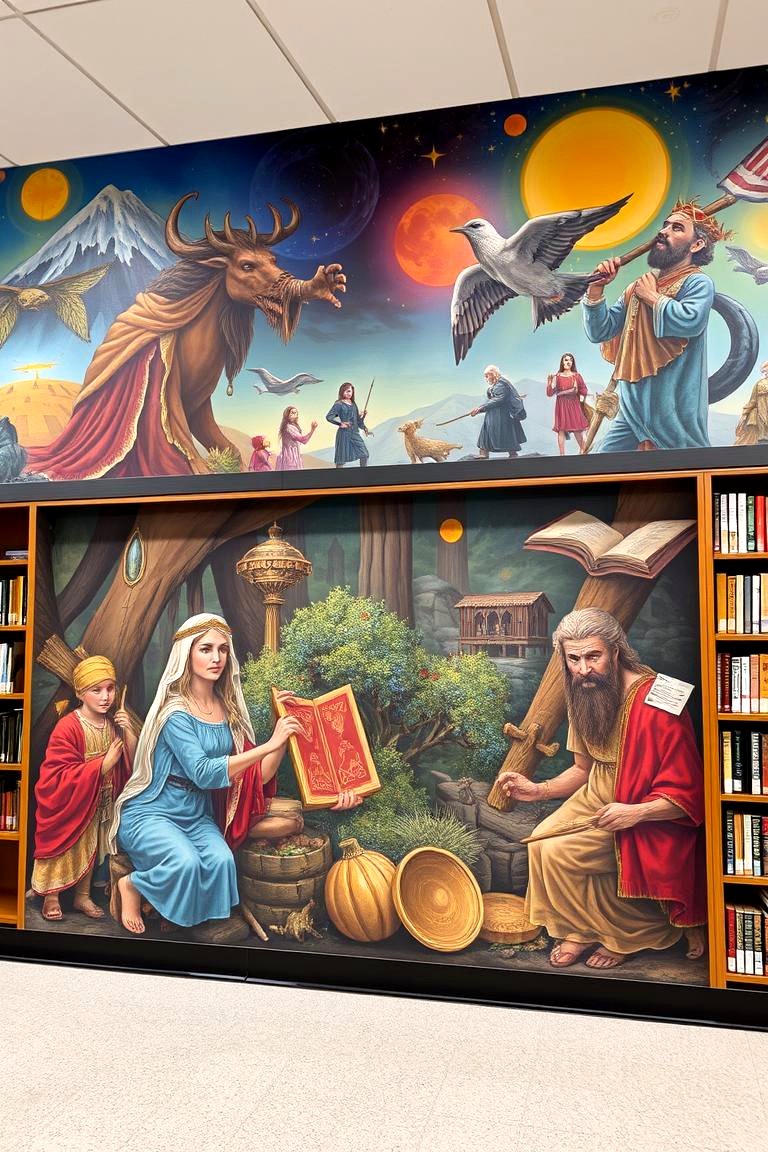 22 Library Mural Ideas for a Stunning Home Reading Space - Lost At E Minor