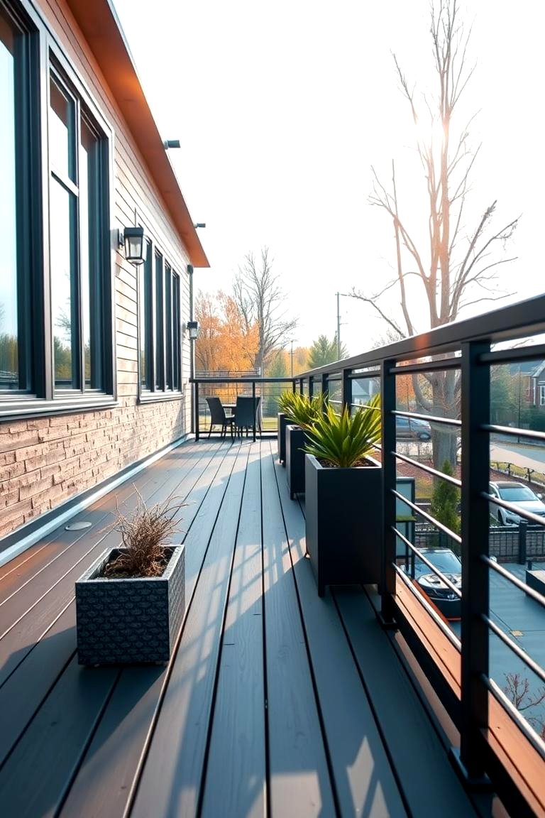 22 Sleek Black Deck Railing Designs for Modern Homes - Lost At E Minor