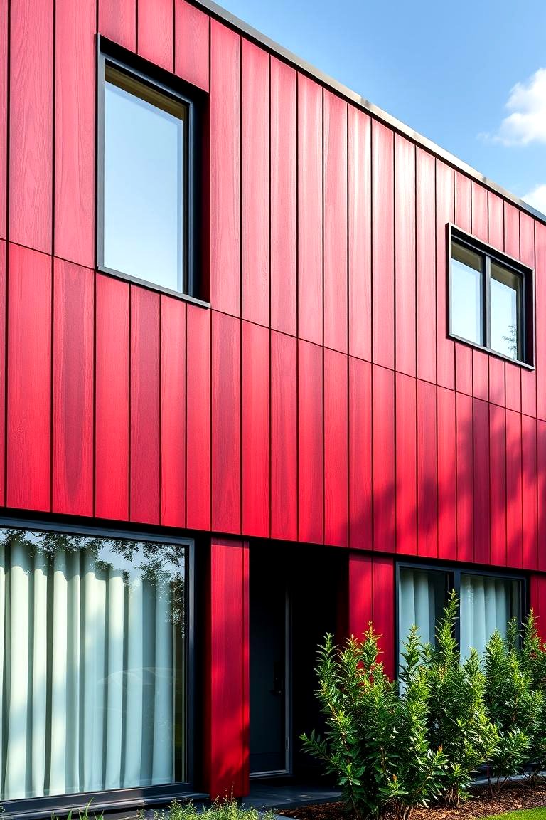 22 Dark Red House Exterior Ideas for Bold Curb Appeal - Lost At E Minor