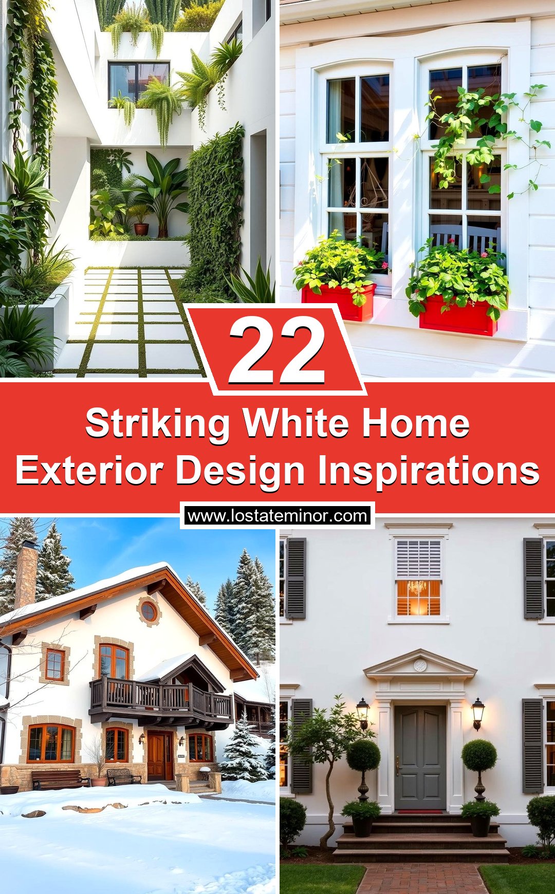 22 Striking White Home Exterior Design Inspirations - Lost At E Minor