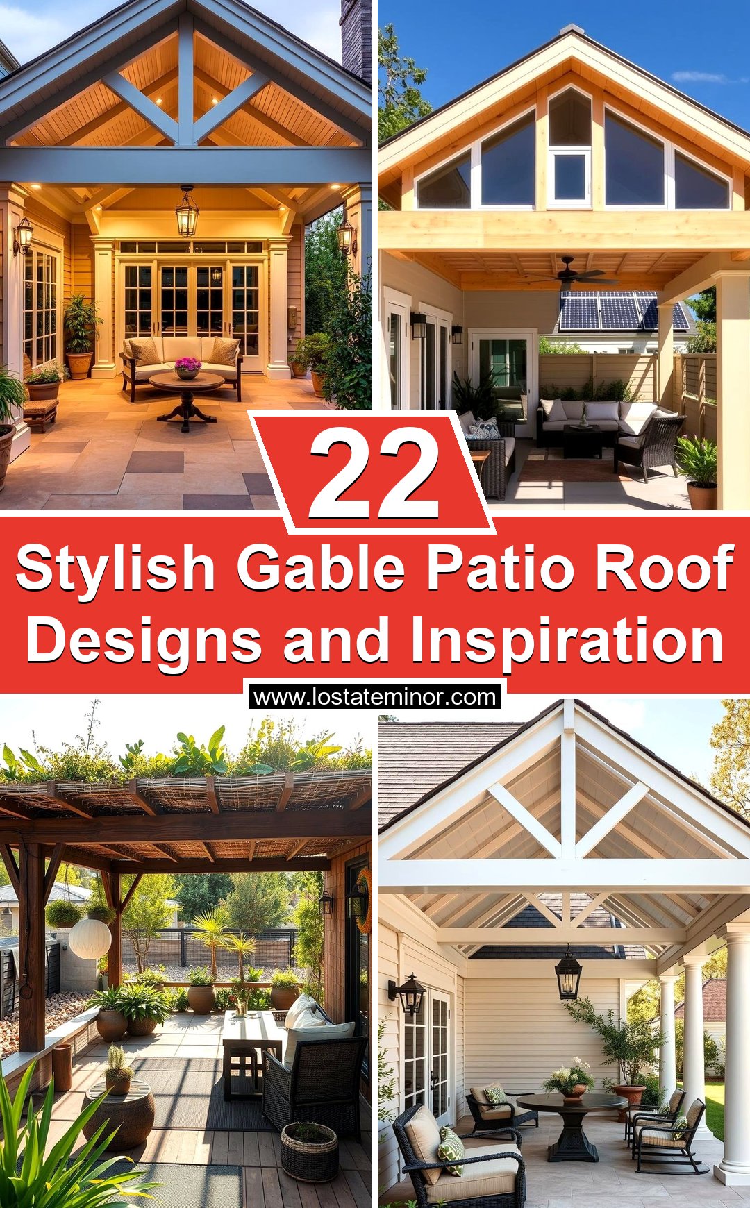 22 Stylish Gable Patio Roof Designs & Inspiration - Lost At E Minor