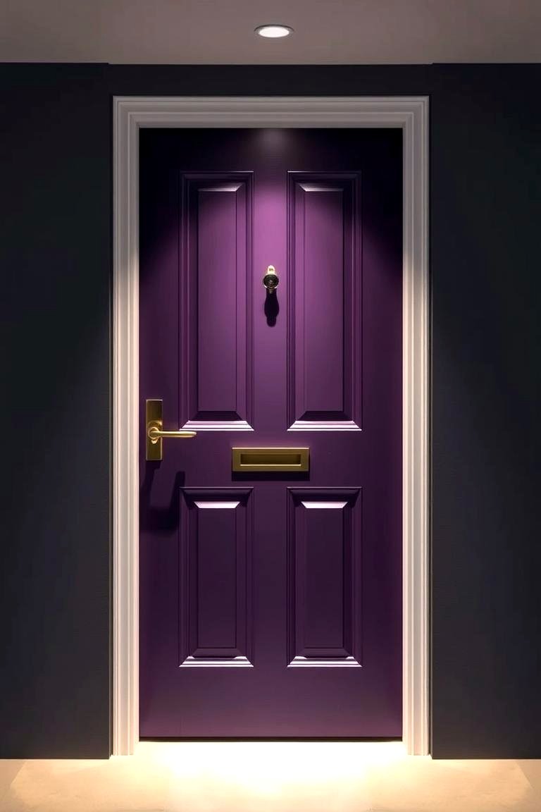 22 Dark Purple Front Door Ideas for a Striking Entry - Lost At E Minor
