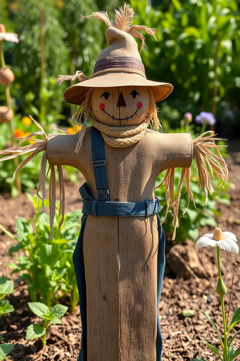 22 Whimsical Garden Scarecrow Ideas for Crop Protection - Lost At E Minor