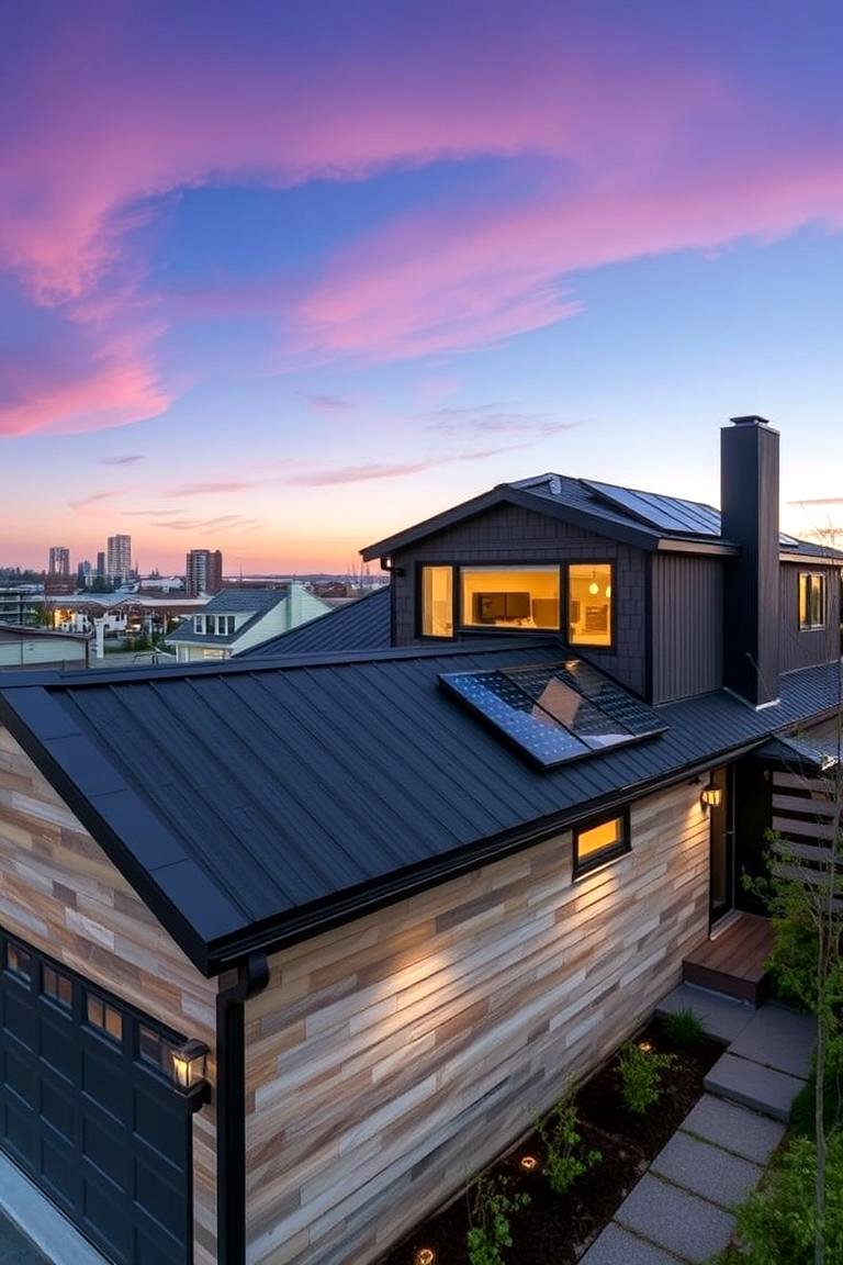 22 Black Roof Exterior Home Design Inspiration Ideas - Lost At E Minor