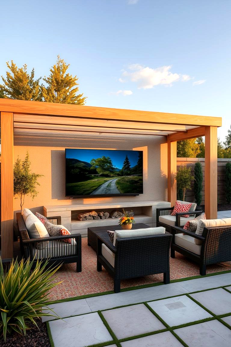 22 Outdoor TV Ideas for Ultimate Backyard Entertainment - Lost At E Minor