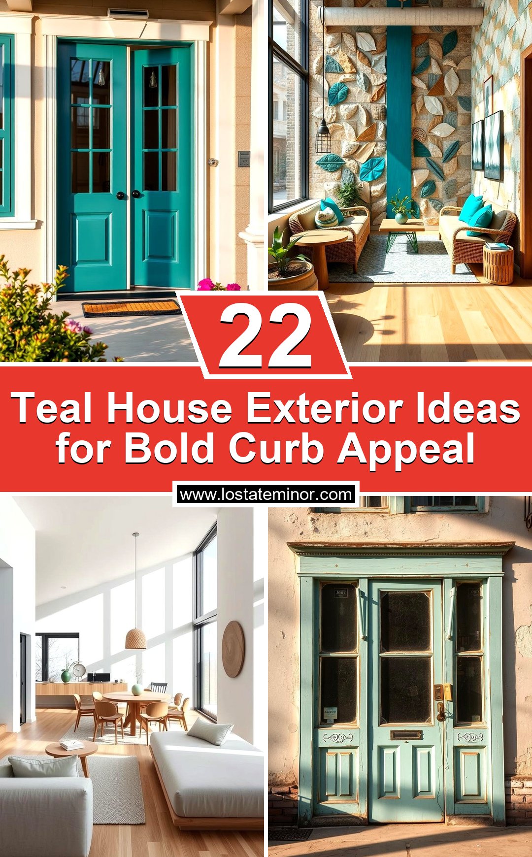 22 Teal House Exterior Ideas for Bold Curb Appeal - Lost At E Minor