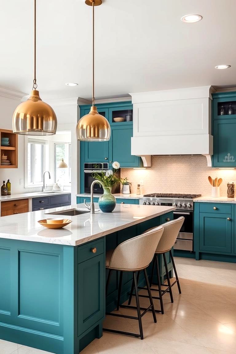 22 Teal Kitchen Ideas: Vibrant Cabinetry & Backsplashes - Lost At E Minor