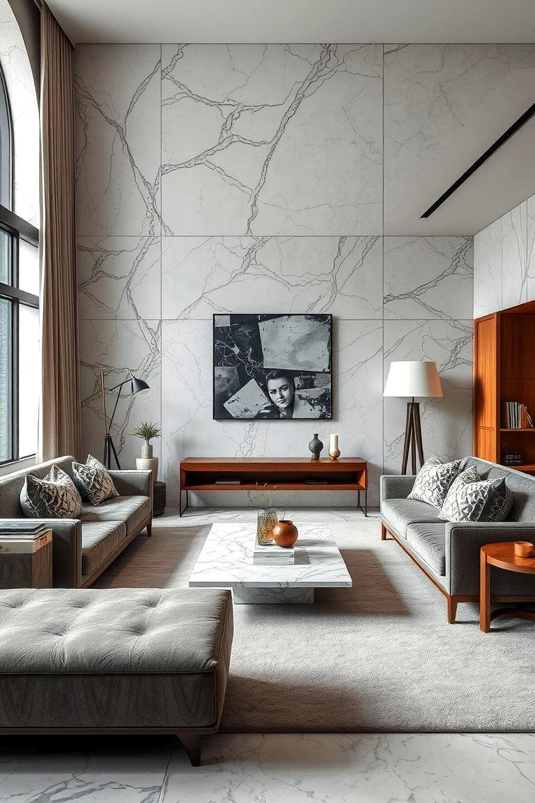22 Marble Floor Living Room Ideas: Glossy & Geometric - Lost At E Minor