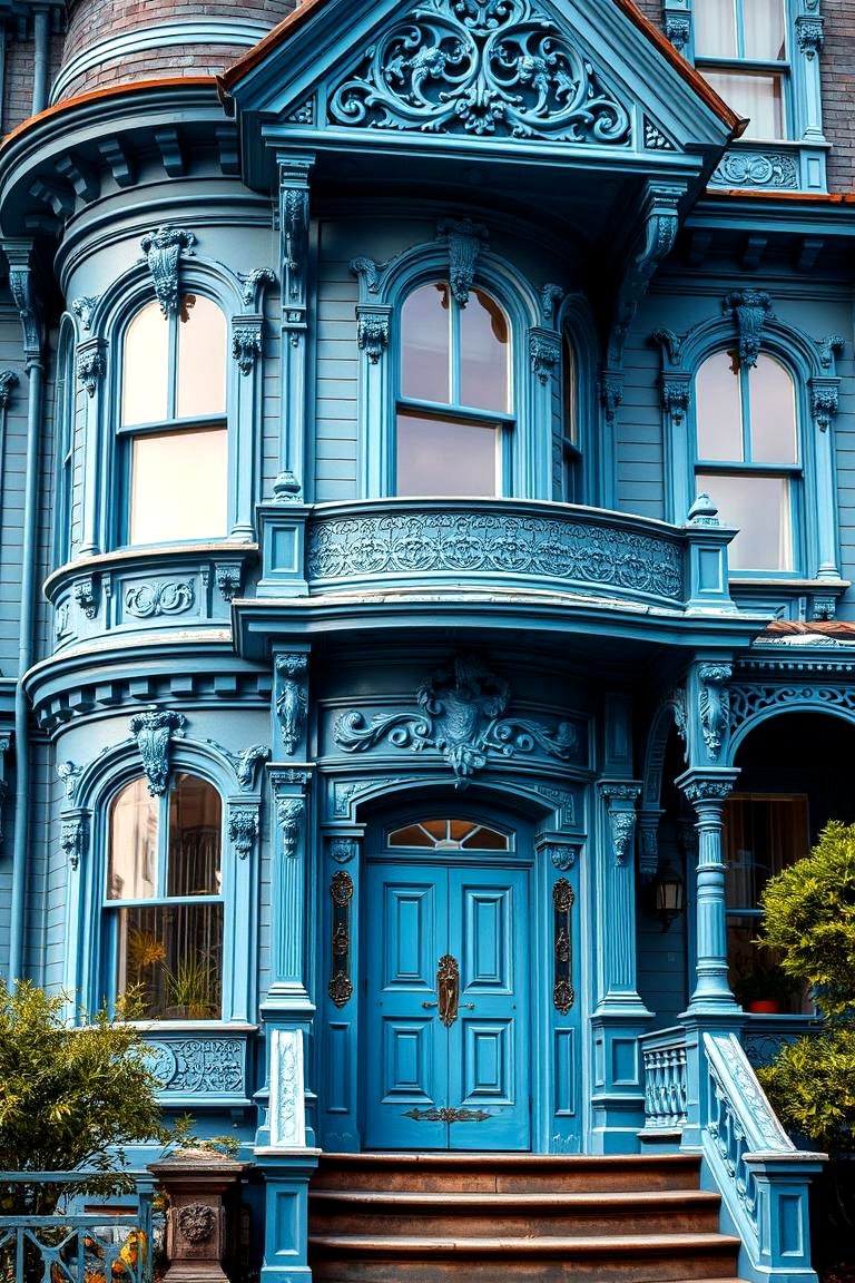 22 Blue Victorian House Color Inspiration Ideas - Lost At E Minor
