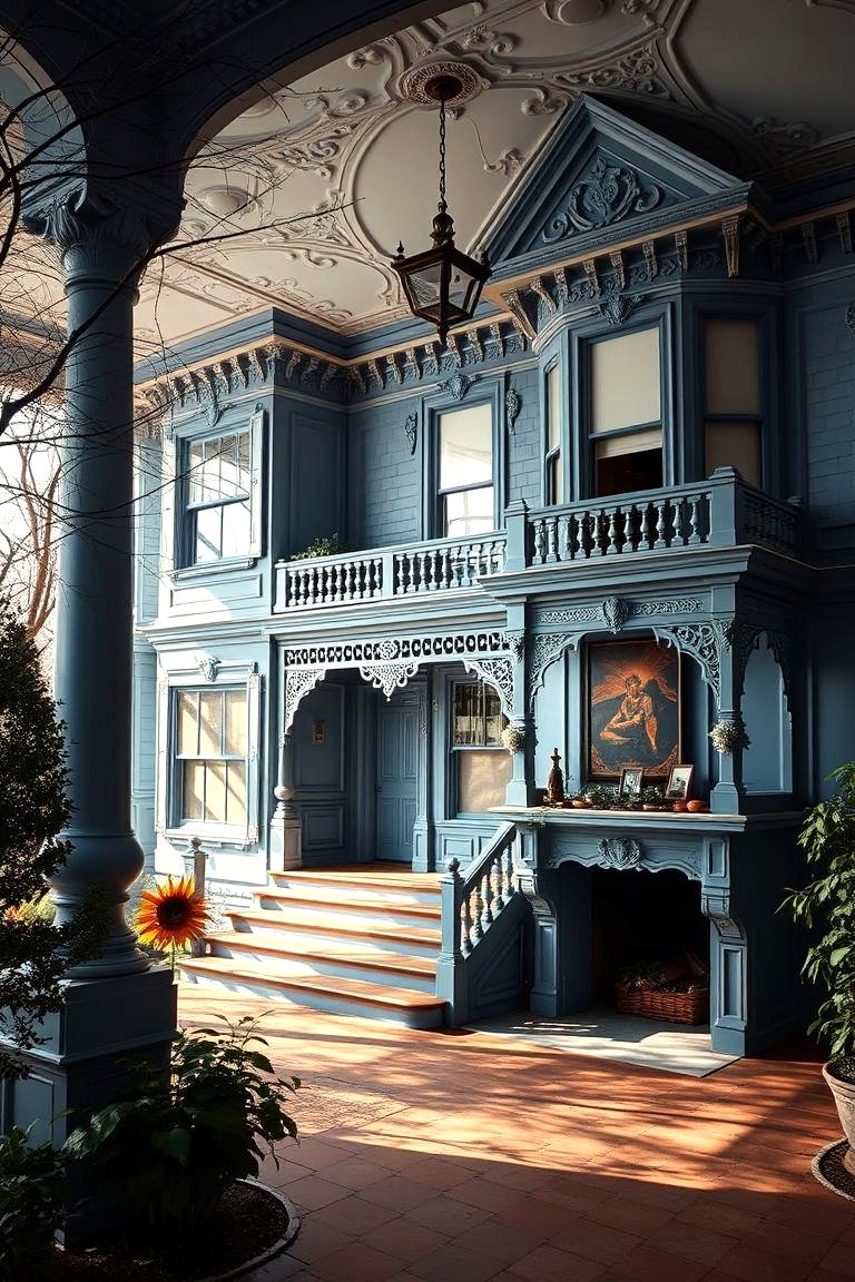 22 Blue Victorian House Color Inspiration Ideas - Lost At E Minor