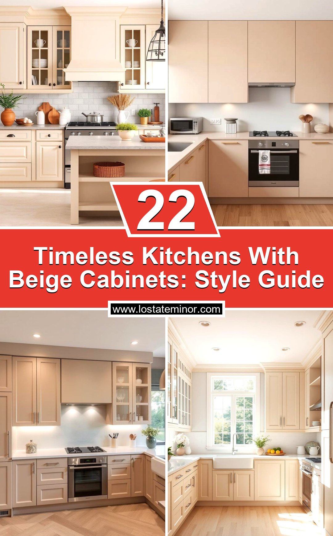 22 Timeless Kitchens With Beige Cabinets: Style Guide - Lost At E Minor