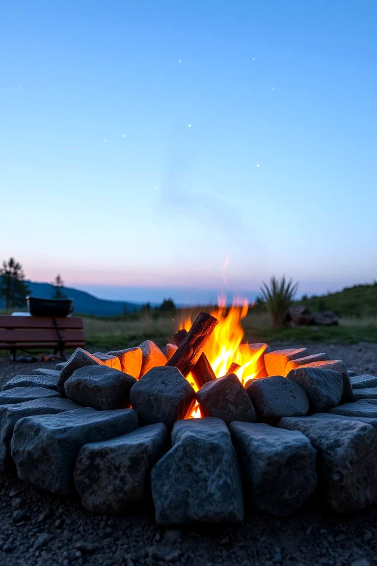 22 Stunning Rock Fire Pit Ideas for Outdoor Gatherings - Lost At E Minor