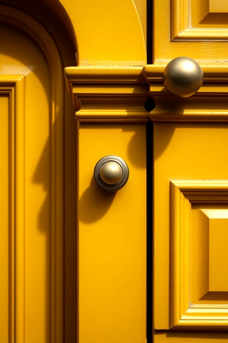 22 Mustard Yellow Front Door Ideas: Welcoming Entryway Style - Lost At ...