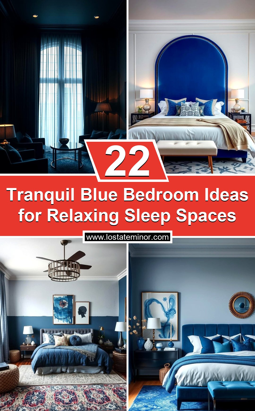 22 Tranquil Blue Bedroom Ideas for Relaxing Sleep Spaces - Lost At E Minor