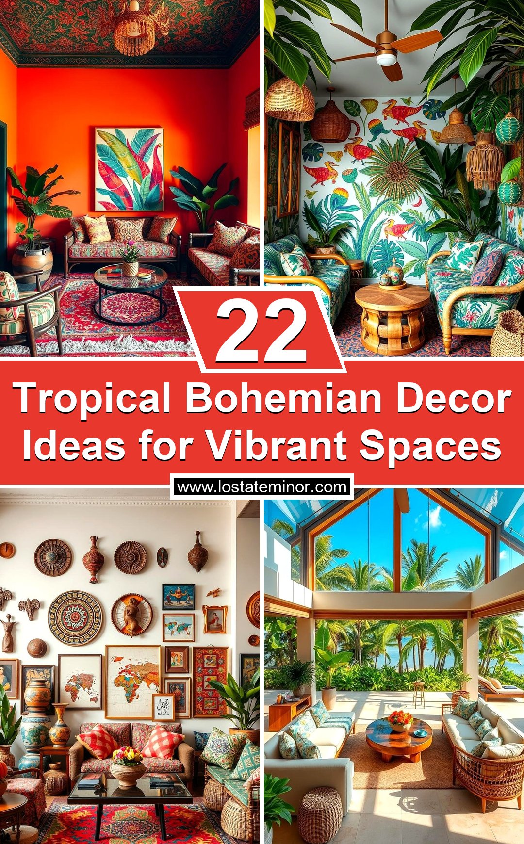 22 Tropical Bohemian Decor Ideas for Vibrant Spaces - Lost At E Minor