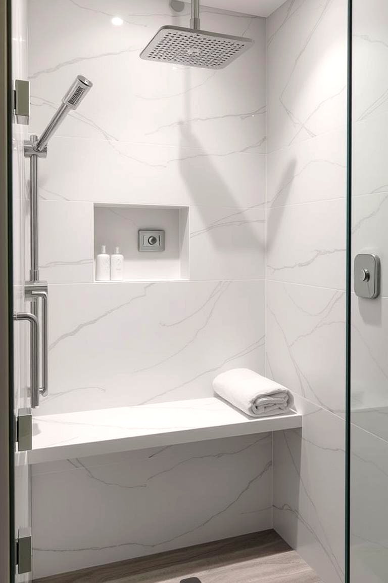 22 Functional Walk-In Shower Ideas With Bench Seating - Lost At E Minor