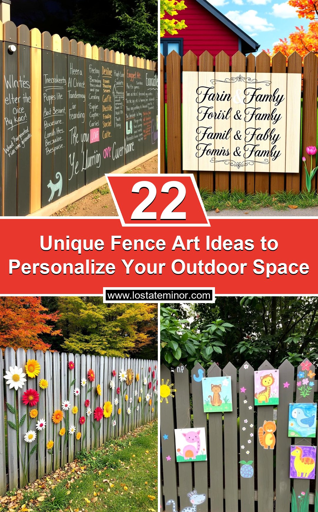 22 Unique Fence Art Ideas to Personalize Your Outdoor Space - Lost At E ...