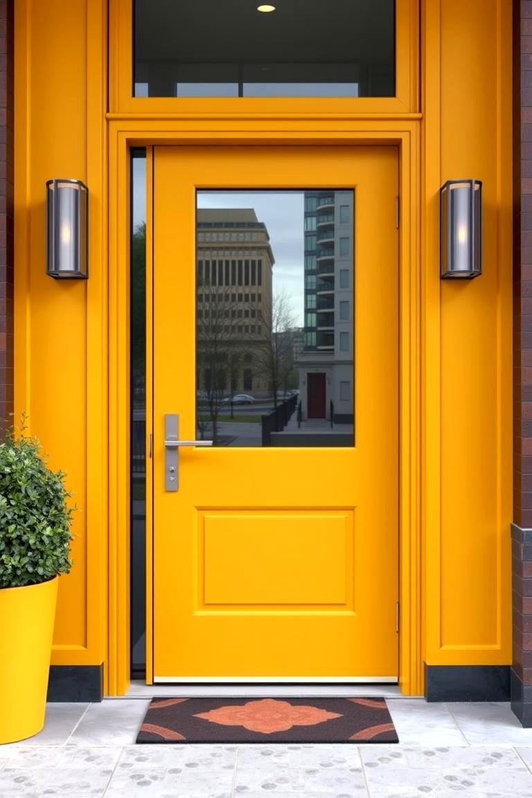 22 Mustard Yellow Front Door Ideas: Welcoming Entryway Style - Lost At ...
