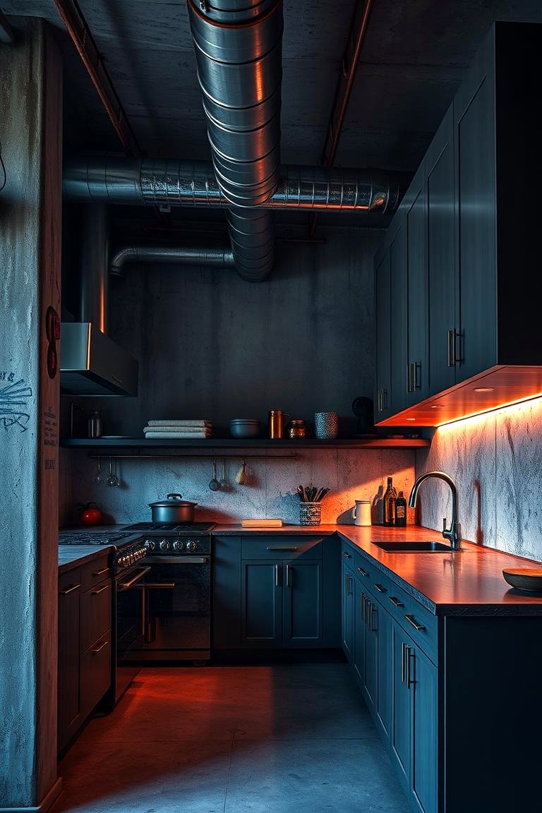 22 Dark Kitchen Ideas for a Modern Culinary Space - Lost At E Minor