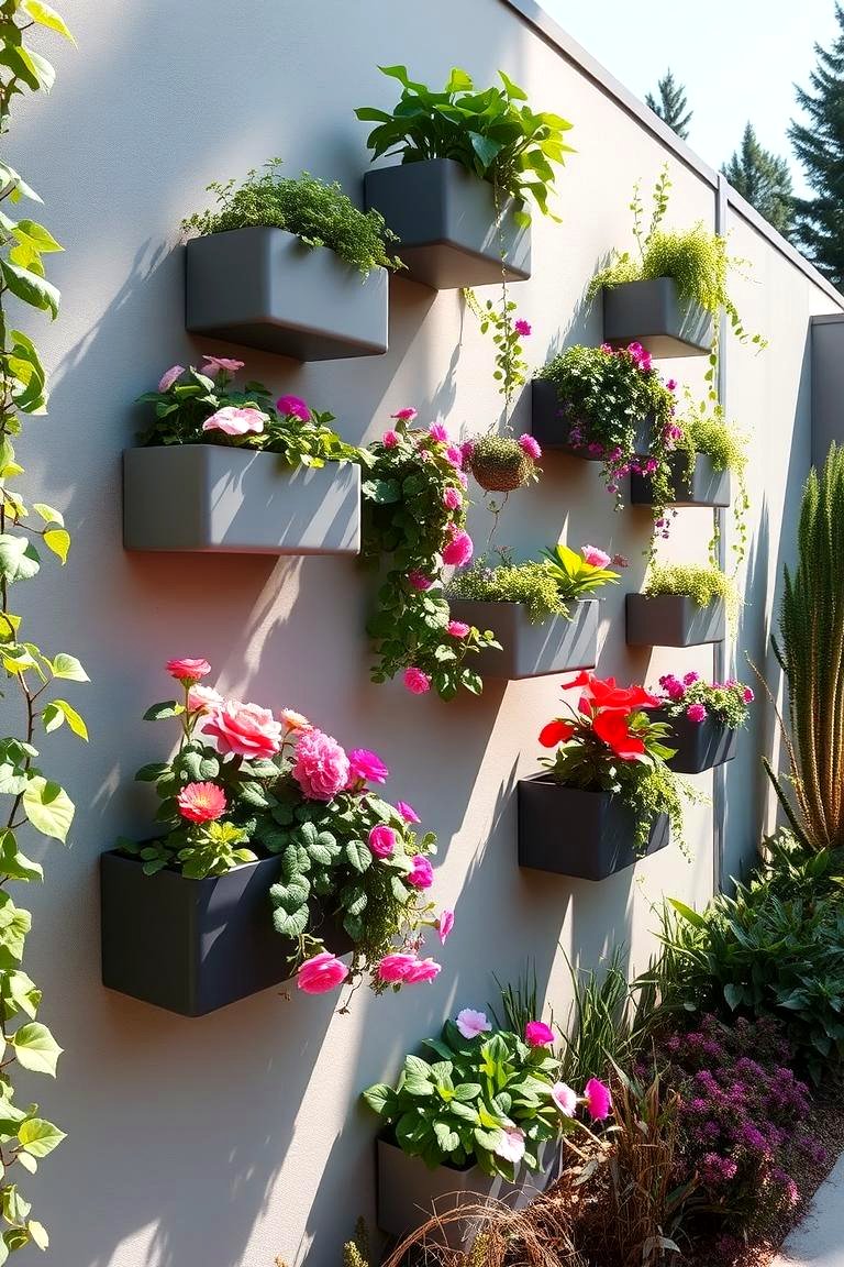 22 Garden Wall Ideas: Vertical & Space-Saving Planting Solutions - Lost ...