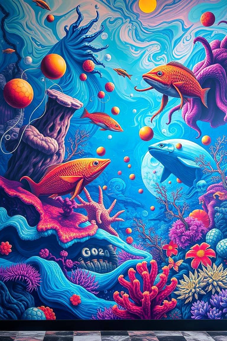 22 Vibrant Pool Mural Ideas to Add Artistic Flair to Your Pool - Lost ...