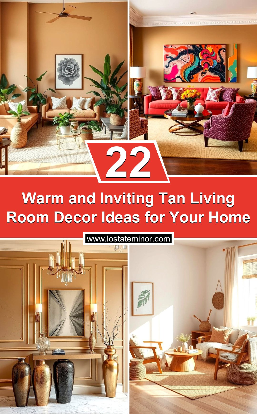 22 Warm & Inviting Tan Living Room Decor Ideas for Your Home - Lost At ...