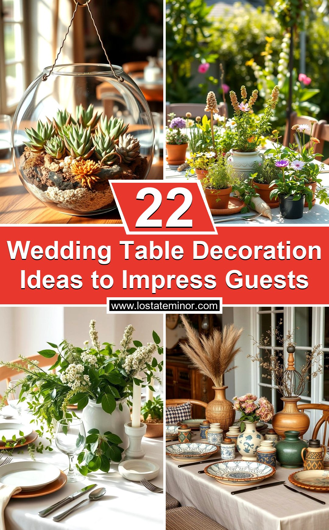 22 Wedding Table Decoration Ideas to Impress Guests - Lost At E Minor