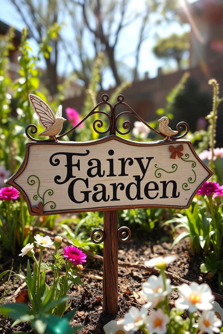 22 Charming Garden Sign Ideas to Personalize Your Yard - Lost At E Minor