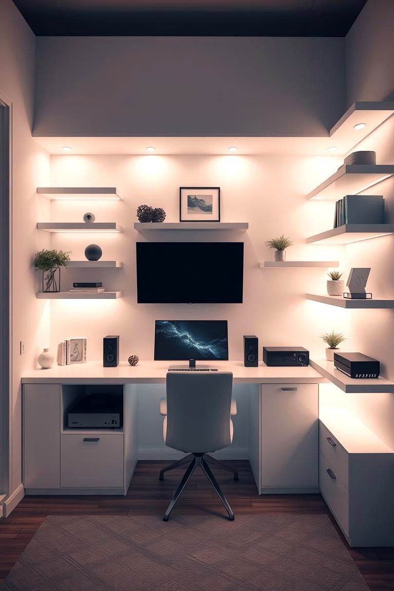 22 All White Gaming Setup Ideas for a Sleek Modern Look - Lost At E Minor