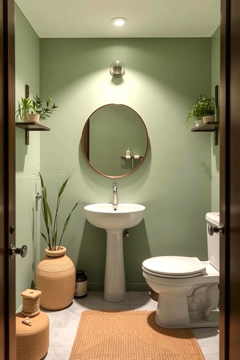 22 Green Powder Room Ideas for Bold and Fresh Designs - Lost At E Minor