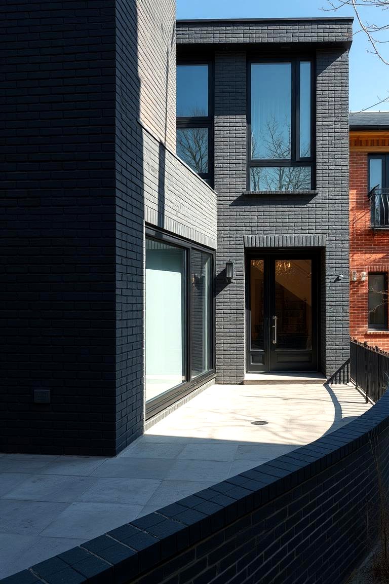 22 Bold Black Brick House Exterior Design Concepts - Lost At E Minor