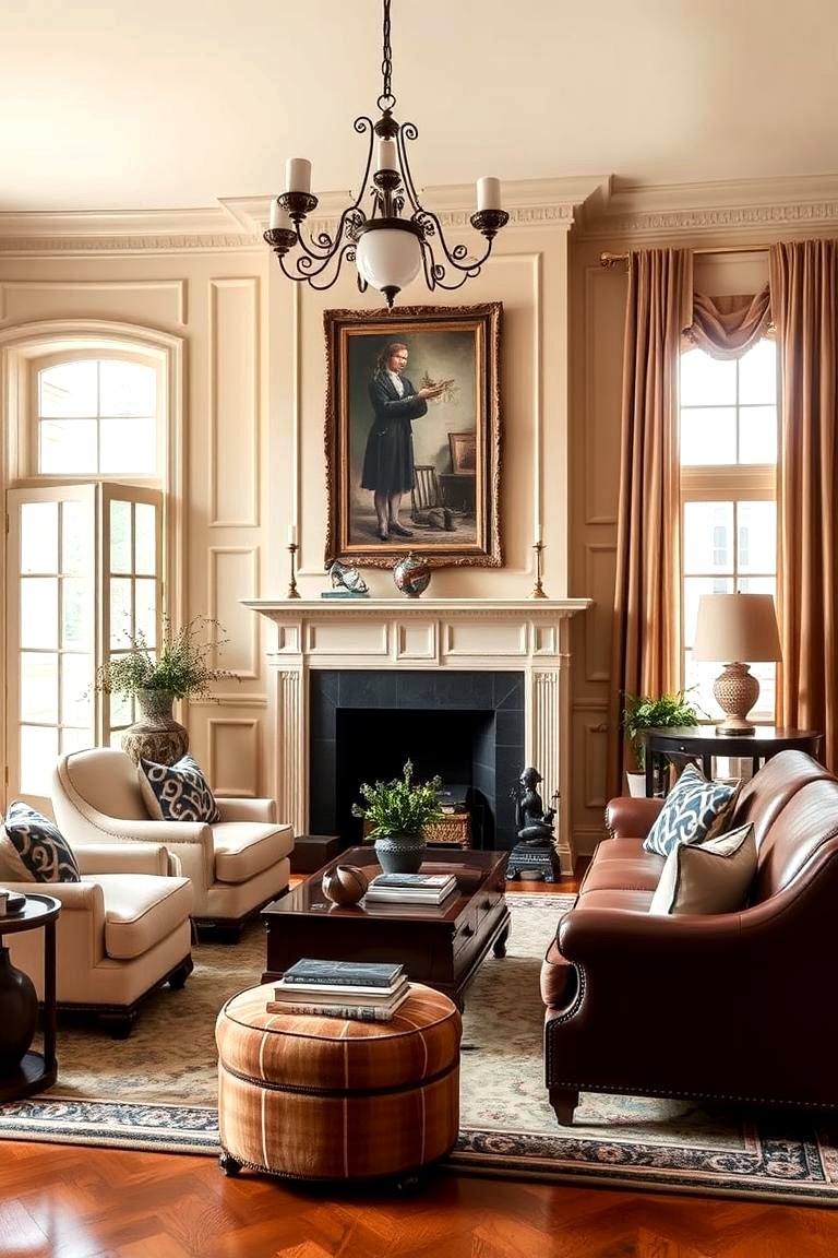 22 Colonial Living Room Ideas for Classic Comfort - Lost At E Minor