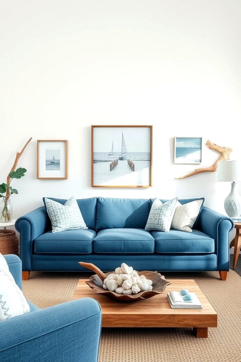 22 Blue Couch Living Room Styling Tips and Layout Ideas - Lost At E Minor