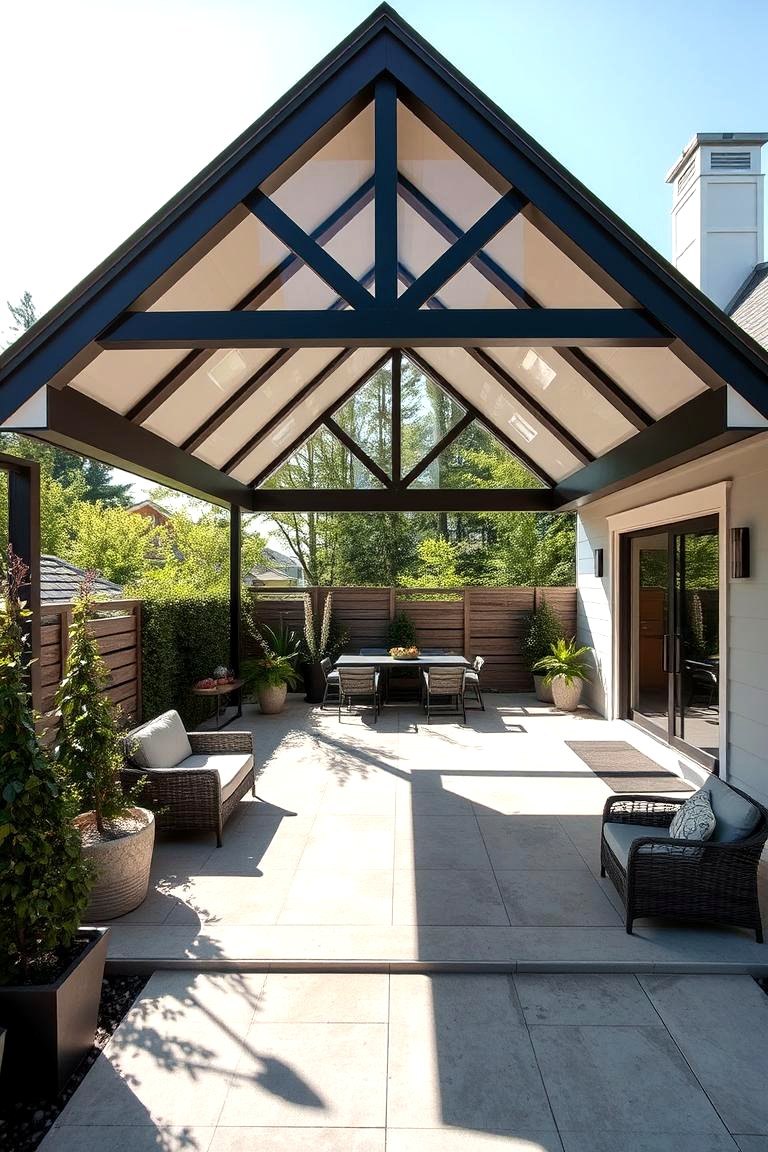22 Stylish Gable Patio Roof Designs & Inspiration - Lost At E Minor