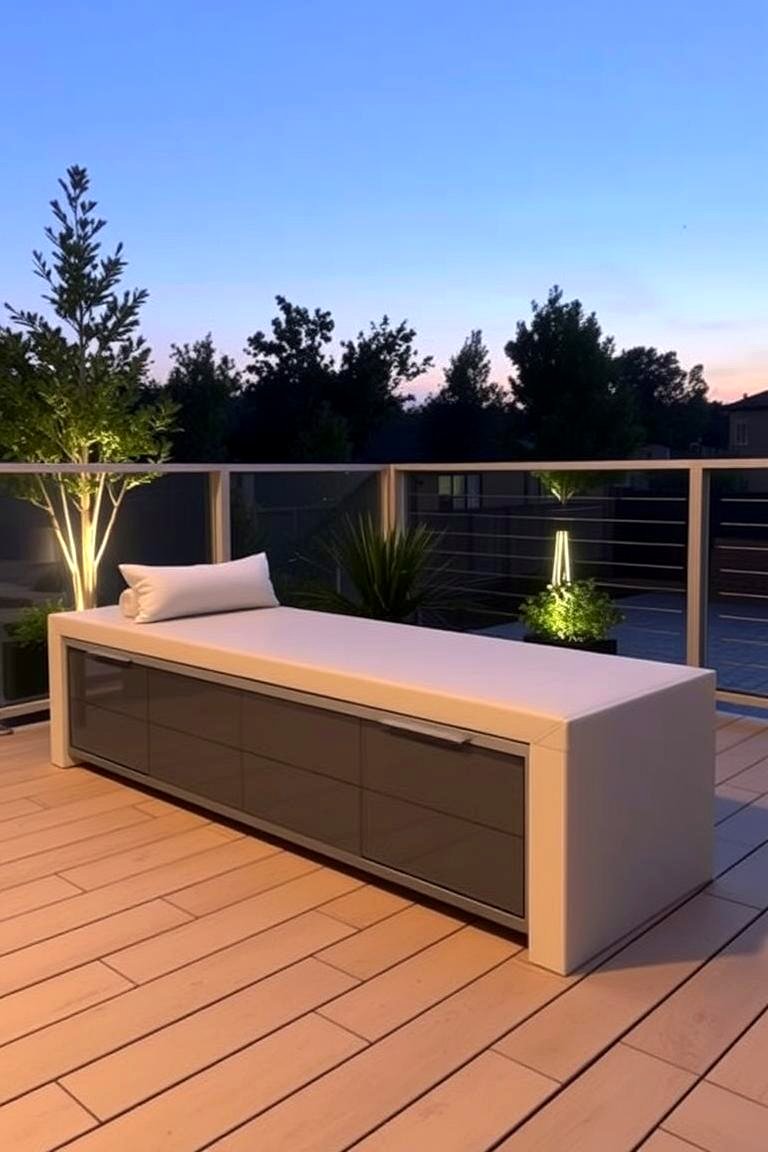 22 Built-In Deck Bench Ideas for Functional Outdoor Seating - Lost At E ...