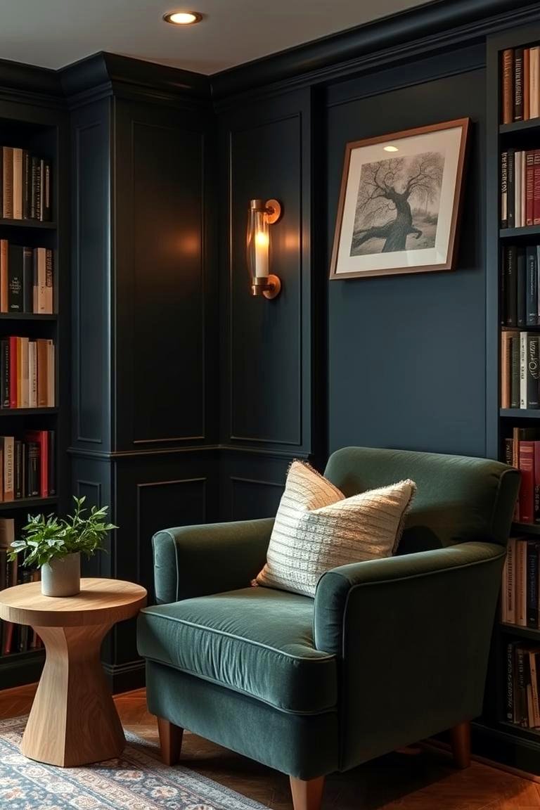 22 Dark Green Home Library Ideas for a Cozy Retreat - Lost At E Minor