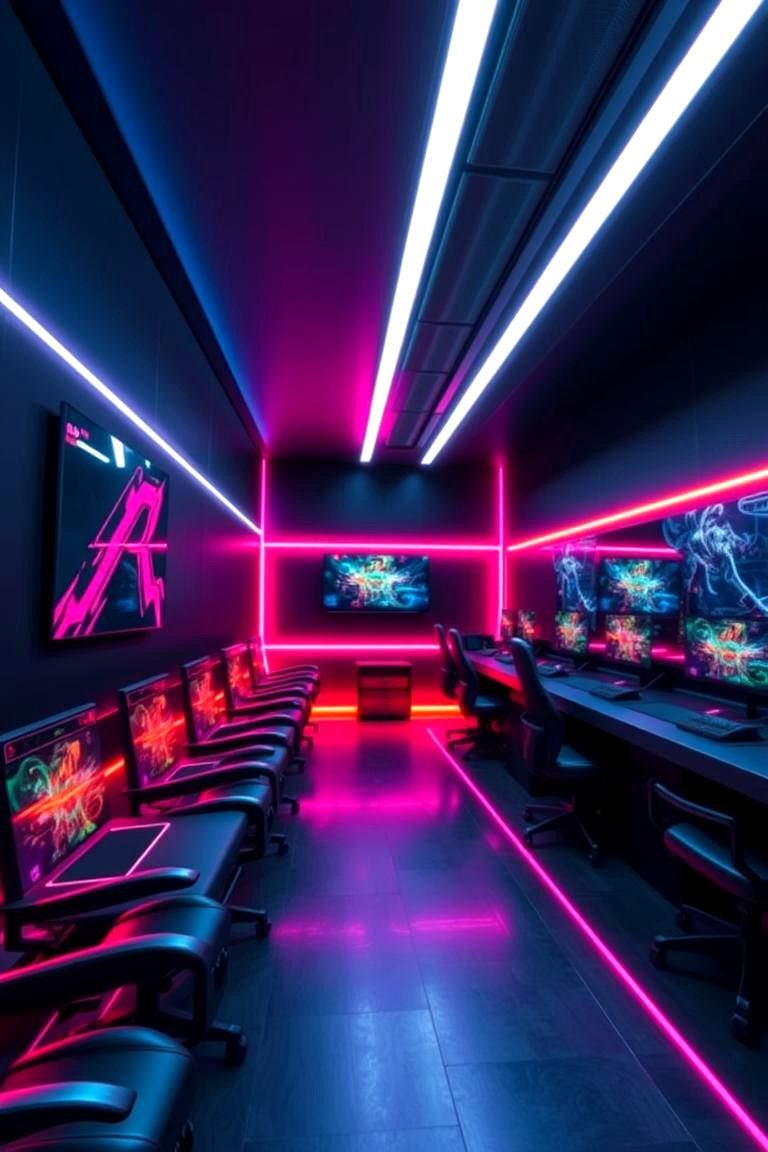 22 Modern Black Gaming Room Ideas for Bold Designs - Lost At E Minor